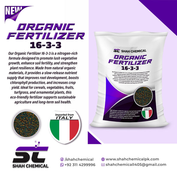 Organic Fertilizer 16-3-3 Made in Italy - 25 kg – SHAH CHEMICALS