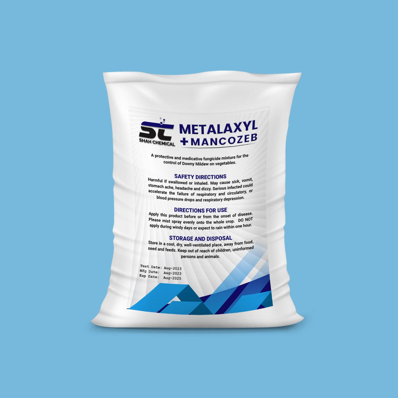 Metalaxyl Plus Mancozeb 72% wp 25 Kg Bag – SHAH CHEMICALS
